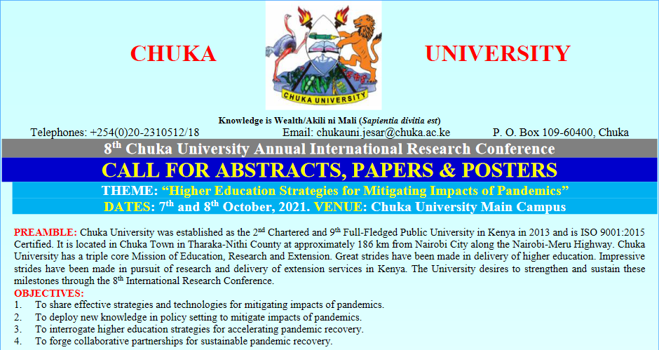 Chuka Univeristy – Knowledge is Wealth - Chuka Univeristy