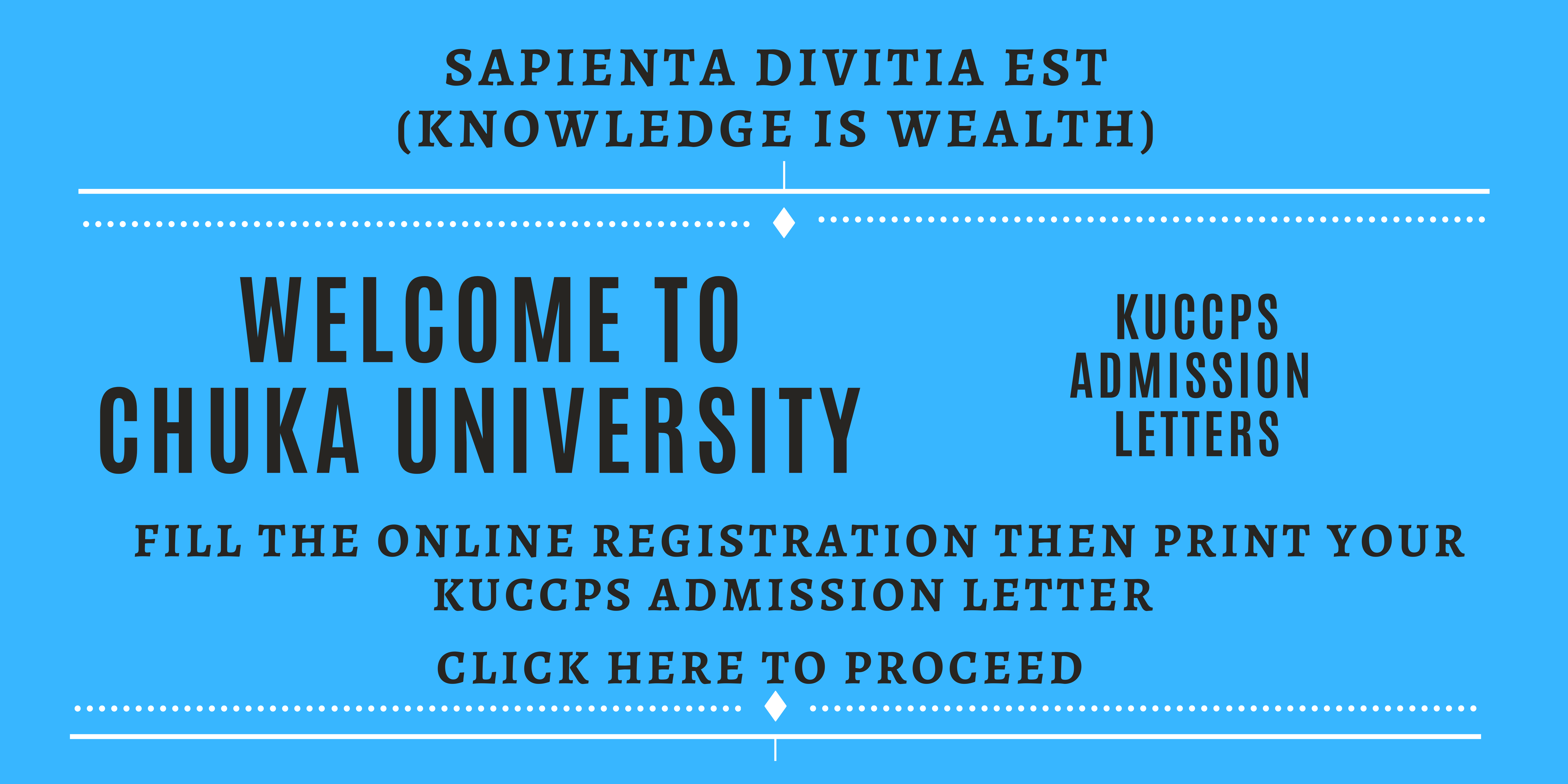 Chuka Univeristy – Knowledge is Wealth - Chuka Univeristy